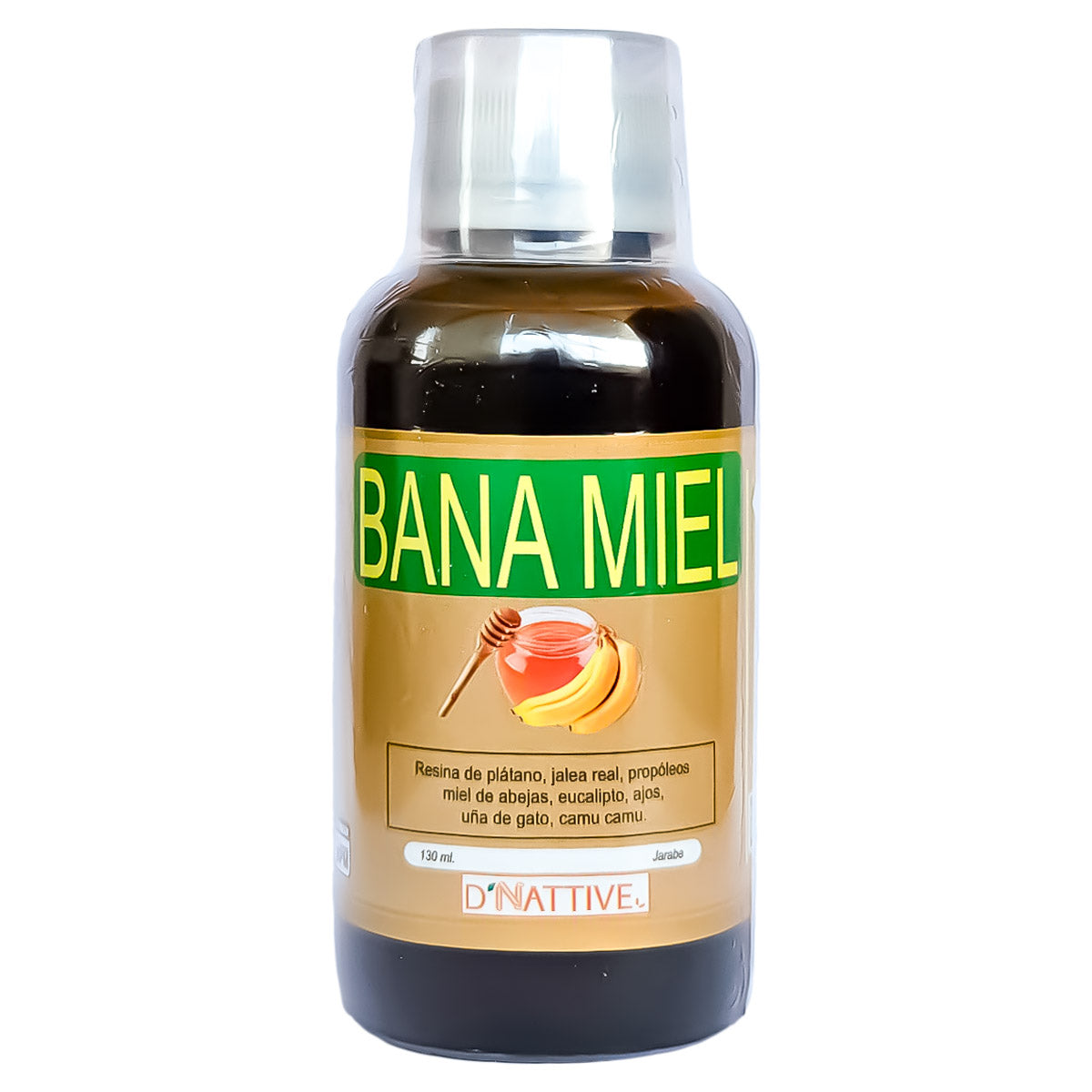 Jarabe Banamiel (Resina de Plátano + Propóleos + Eucalipto) x 130ml